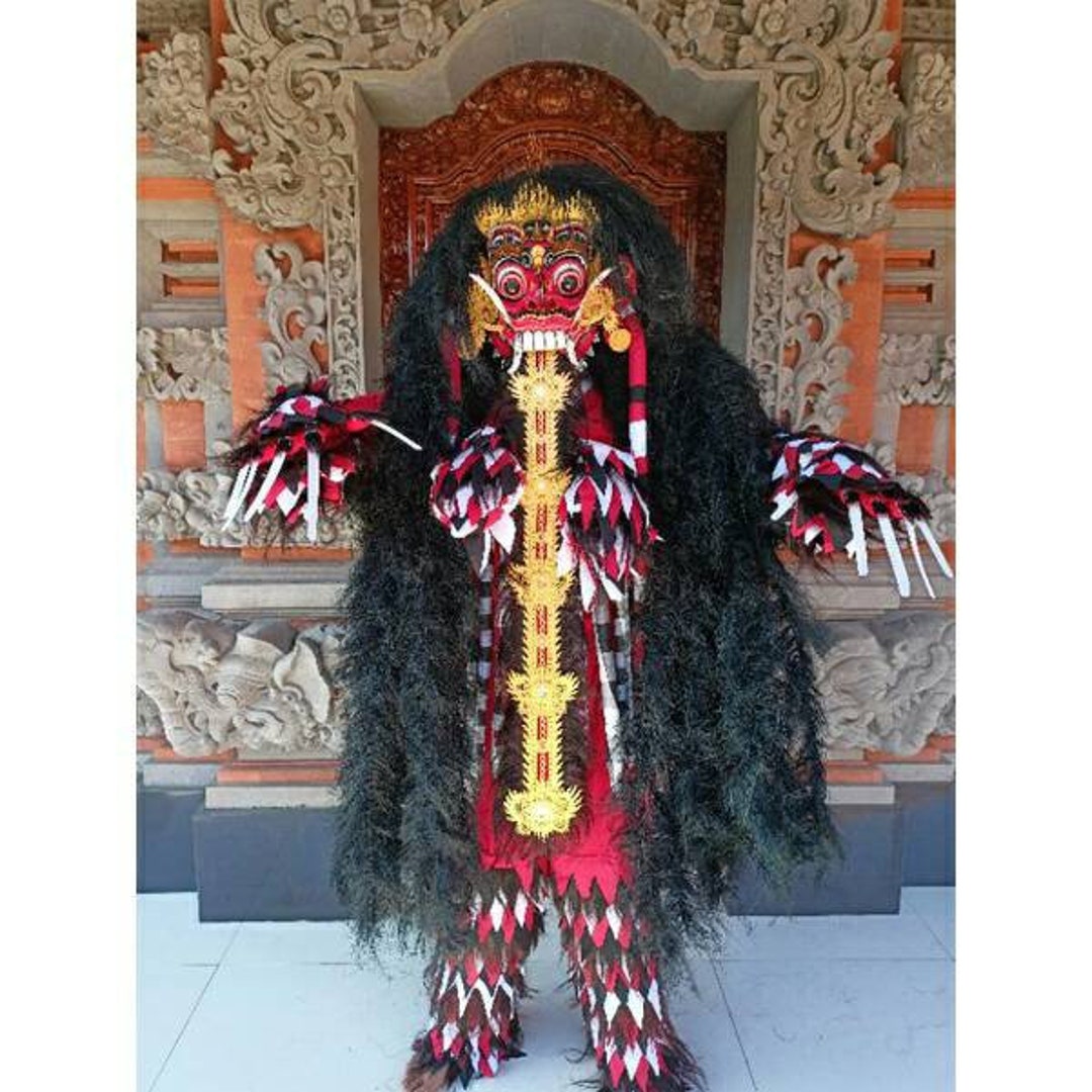 Complete Rangda Costume/free Handpainting Head Cover Rangda's Cloth ...