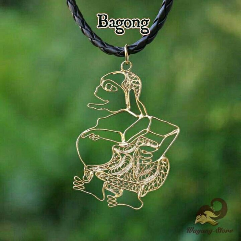 Wayang Necklace/wayang Pendant/ Wayang Neclace Souvenir / Indonesian ...