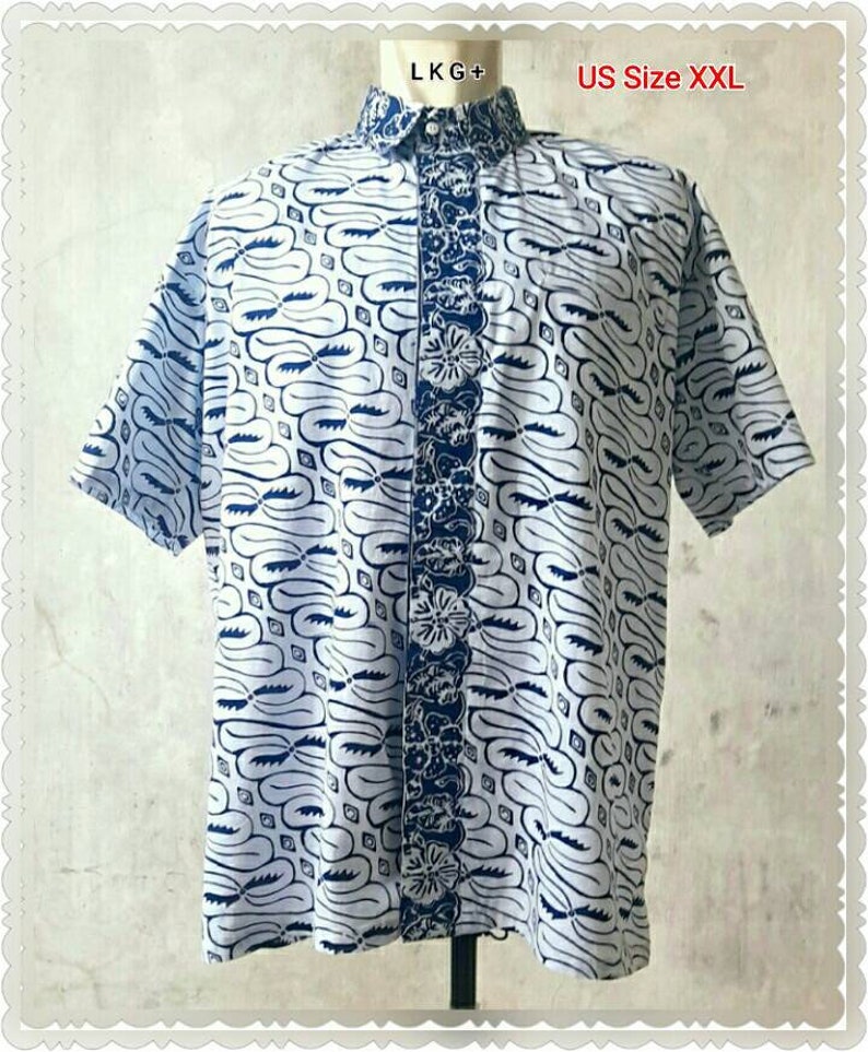 Indonesian Batik Shirt/us Size S-4xl/traditional Batik Shirt/ Big Shirt ...