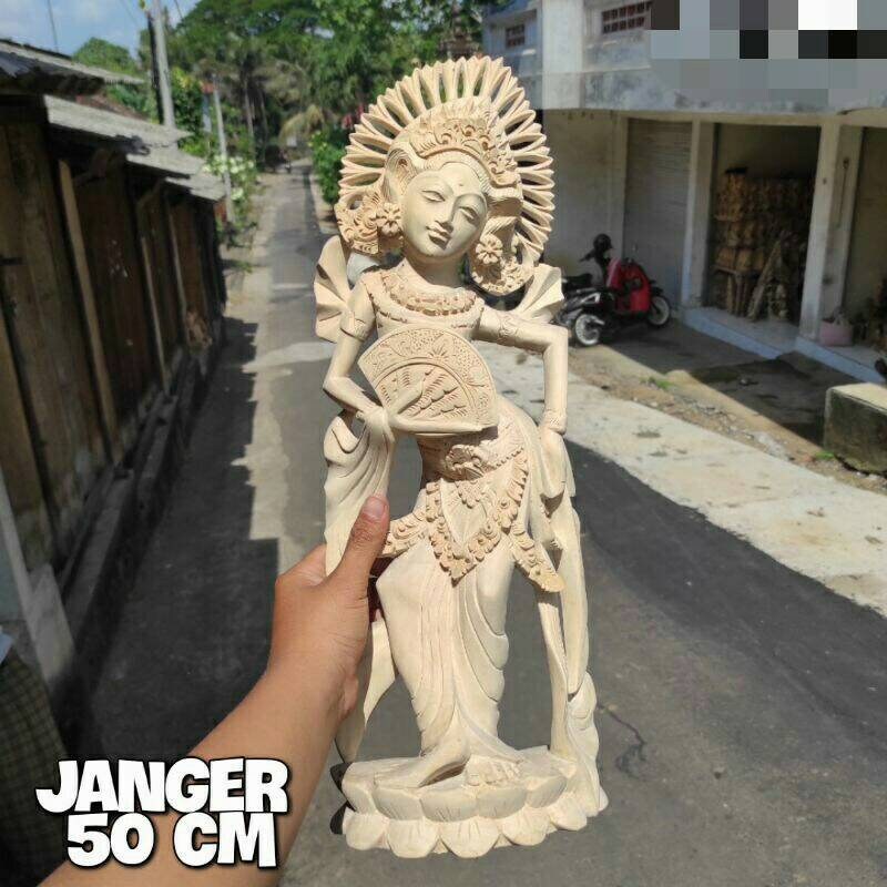 Large Balinese Dancers Statues/50 Cm Kecak Janger/wooden Balinese ...