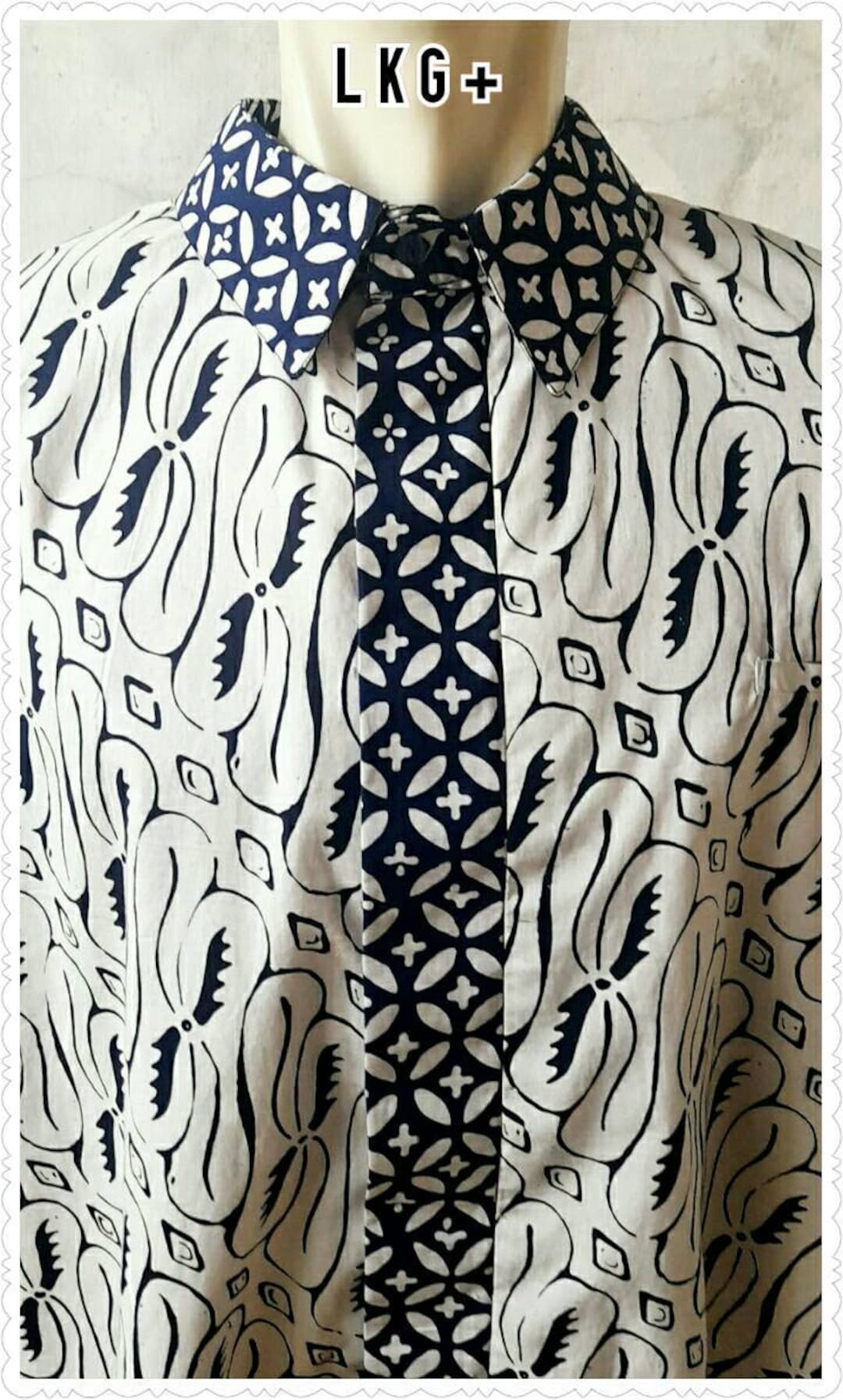 Indonesian Batik Shirt/us Size S-4xl/traditional Batik Shirt/ Big Shirt ...