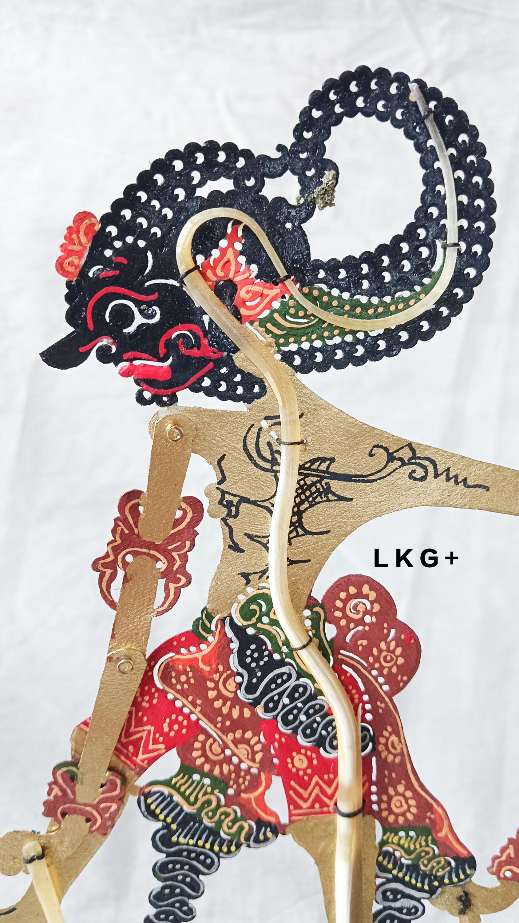 Premium Quality Bima Character Shadow Puppets/ Total Height: 30 Cm ( 11 ...