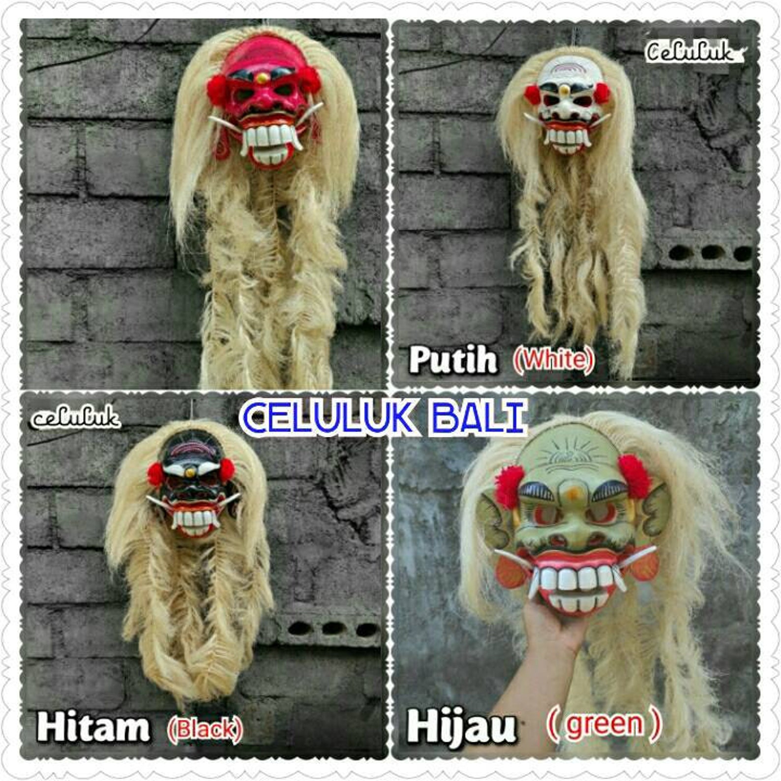 Celuluk Mask/ Long Hair Leak Bali/ Balinese Mask/ Monster - Etsy