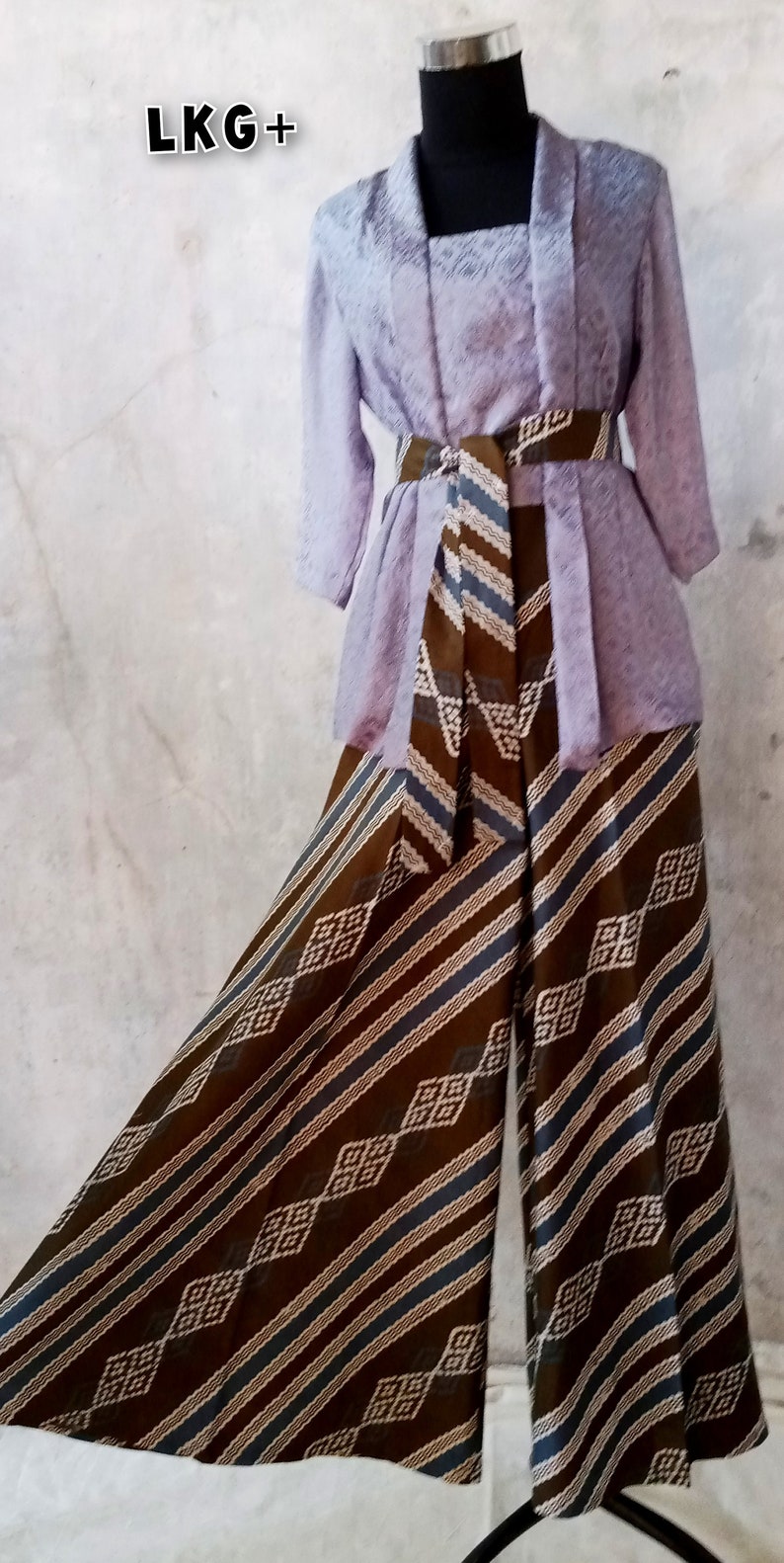 Javanese Culotte and Kebaya Suit/javanese Traditional Blouse/kebaya ...