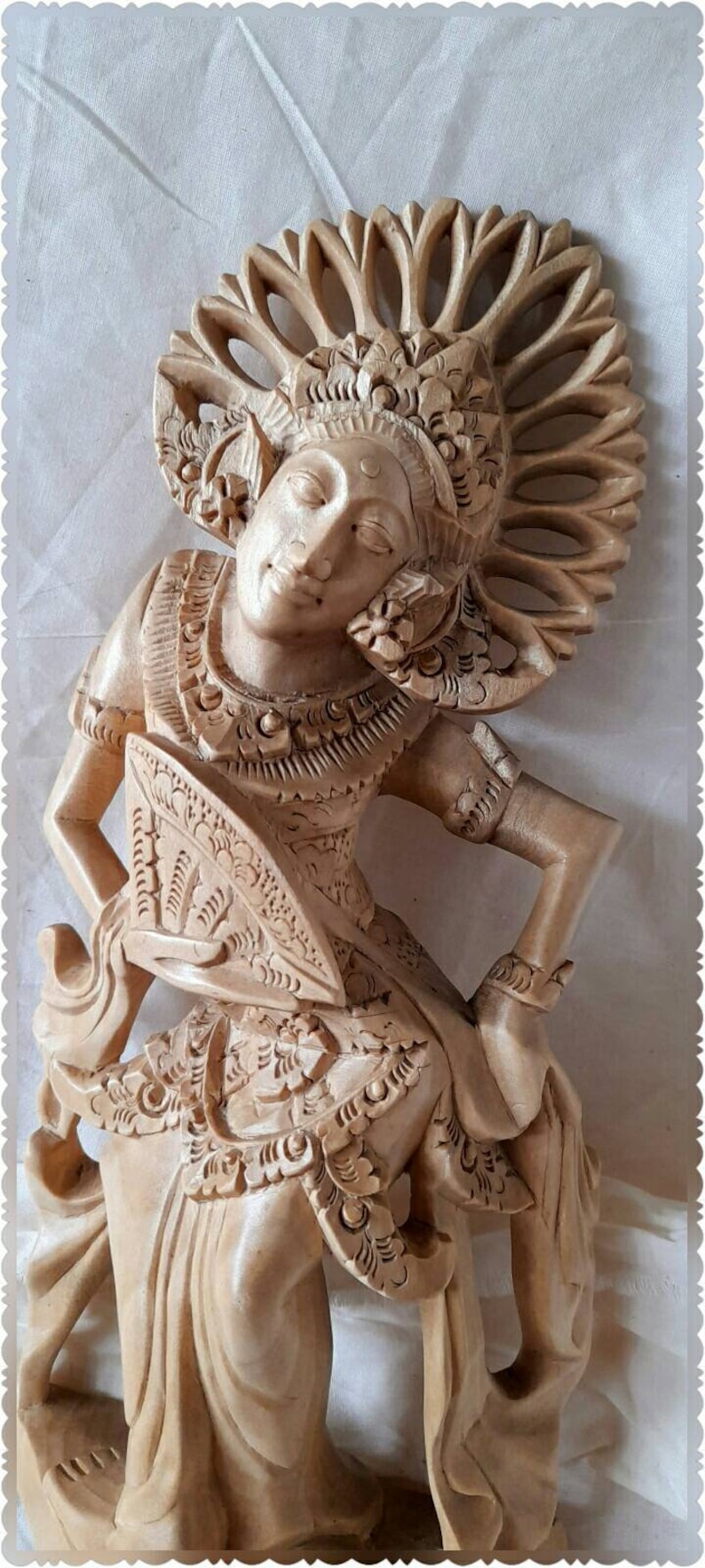 A Pair of Balinese Dancers Statue/kecak Janger Statue/balinese - Etsy