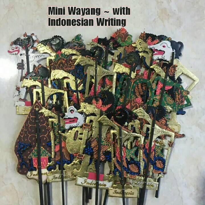 Mini Shadow Puppets in Set of 5 Pcs and Set of 10 Pcs/indonesian Wayang ...