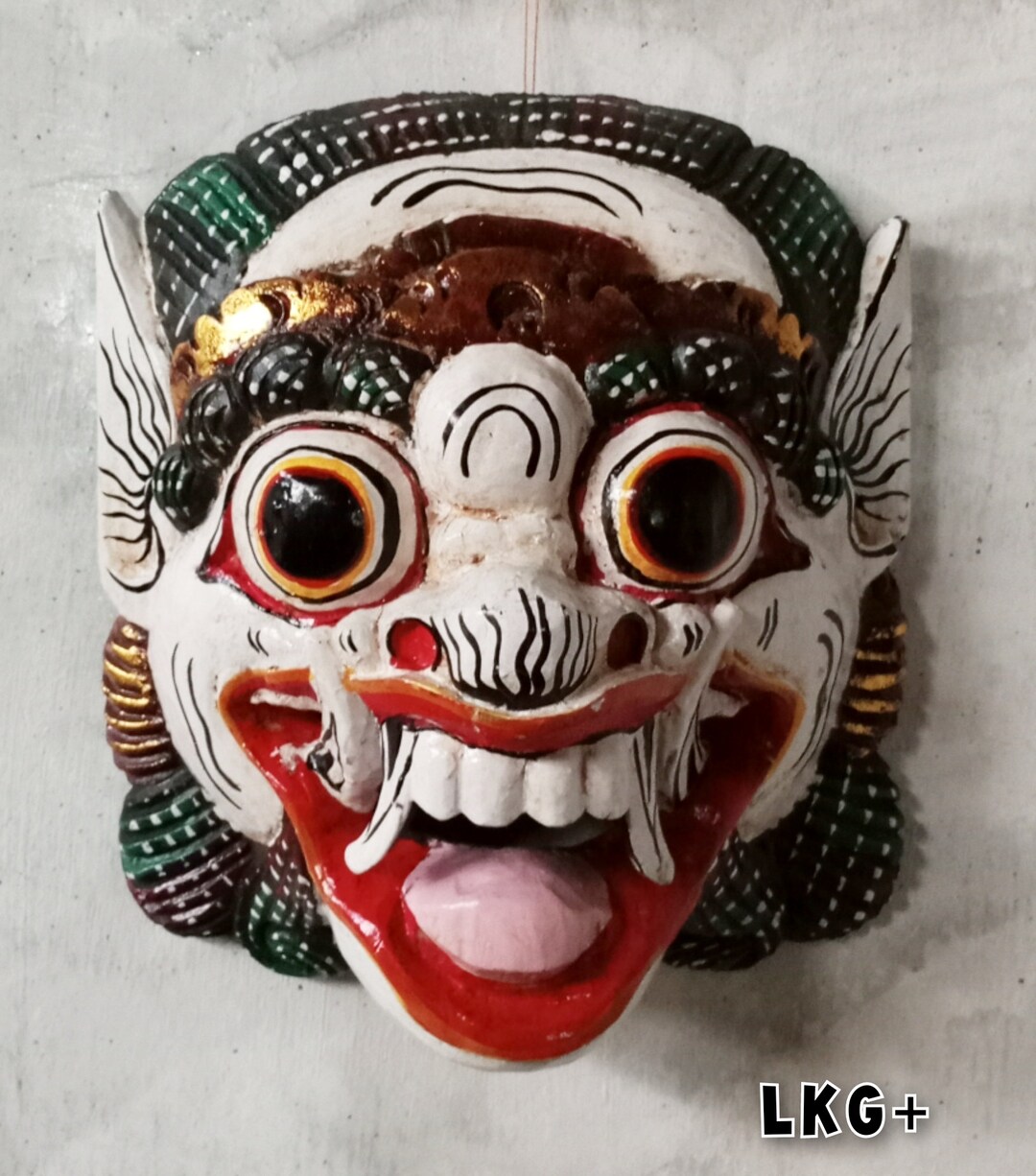 Barong Mask/free Shipping/mask Wall Decor/ Bali Art/ Wooden Barong Mask ...
