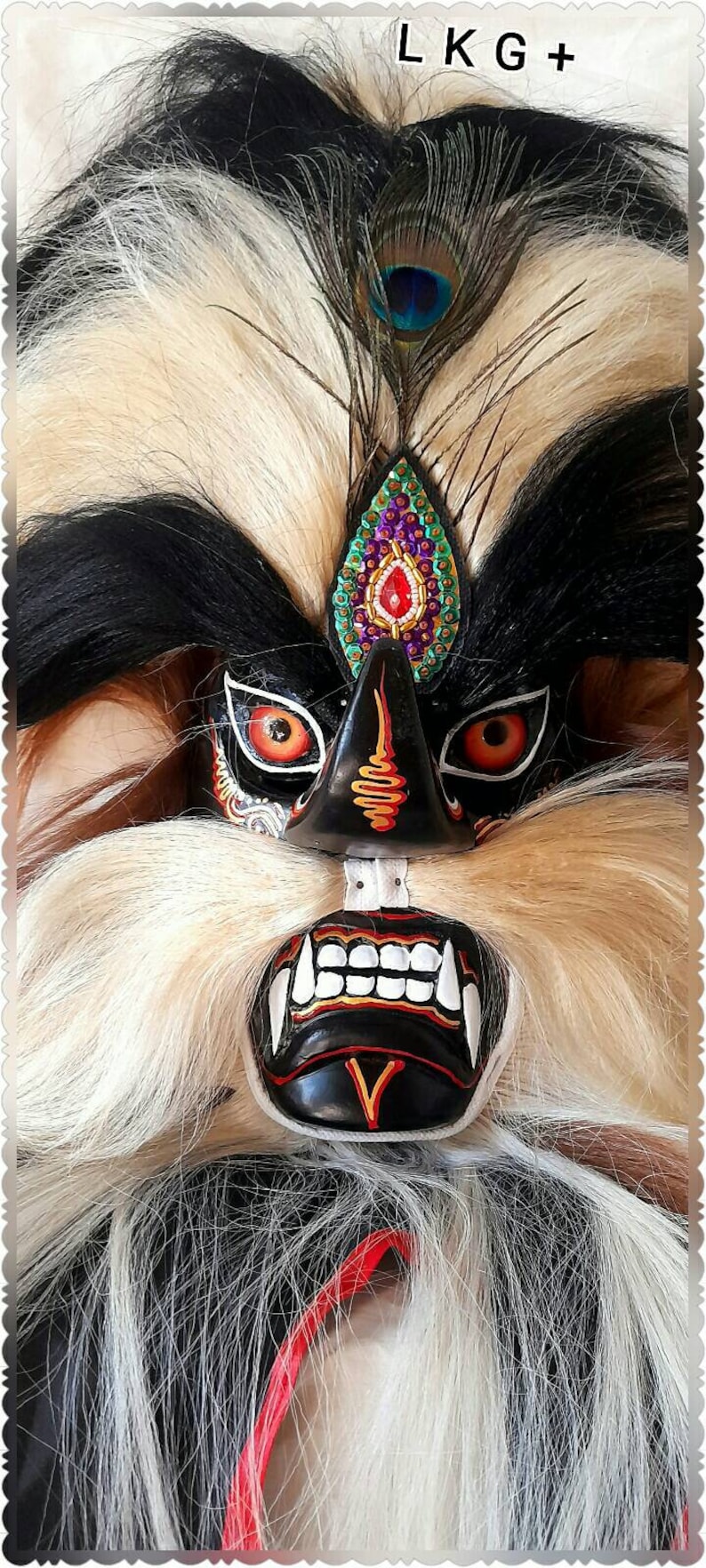 Bujang Ganong Mask/ Traditional Mask From Ponorogo Indonesia/ Bujang ...