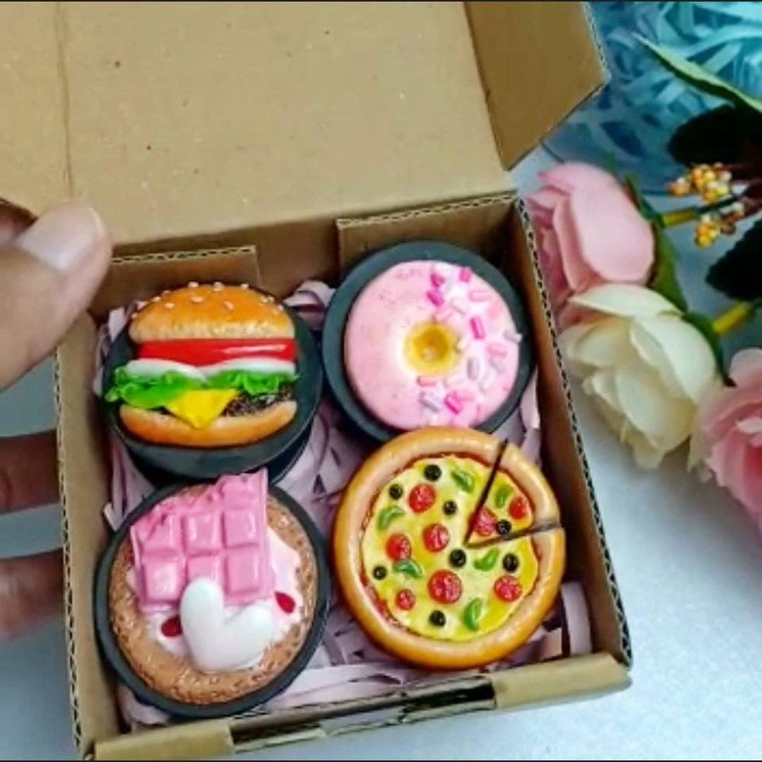 4 Pcs Air Dry Clay Popsocket Phone Accessories/ Beautiful Clay Art ...