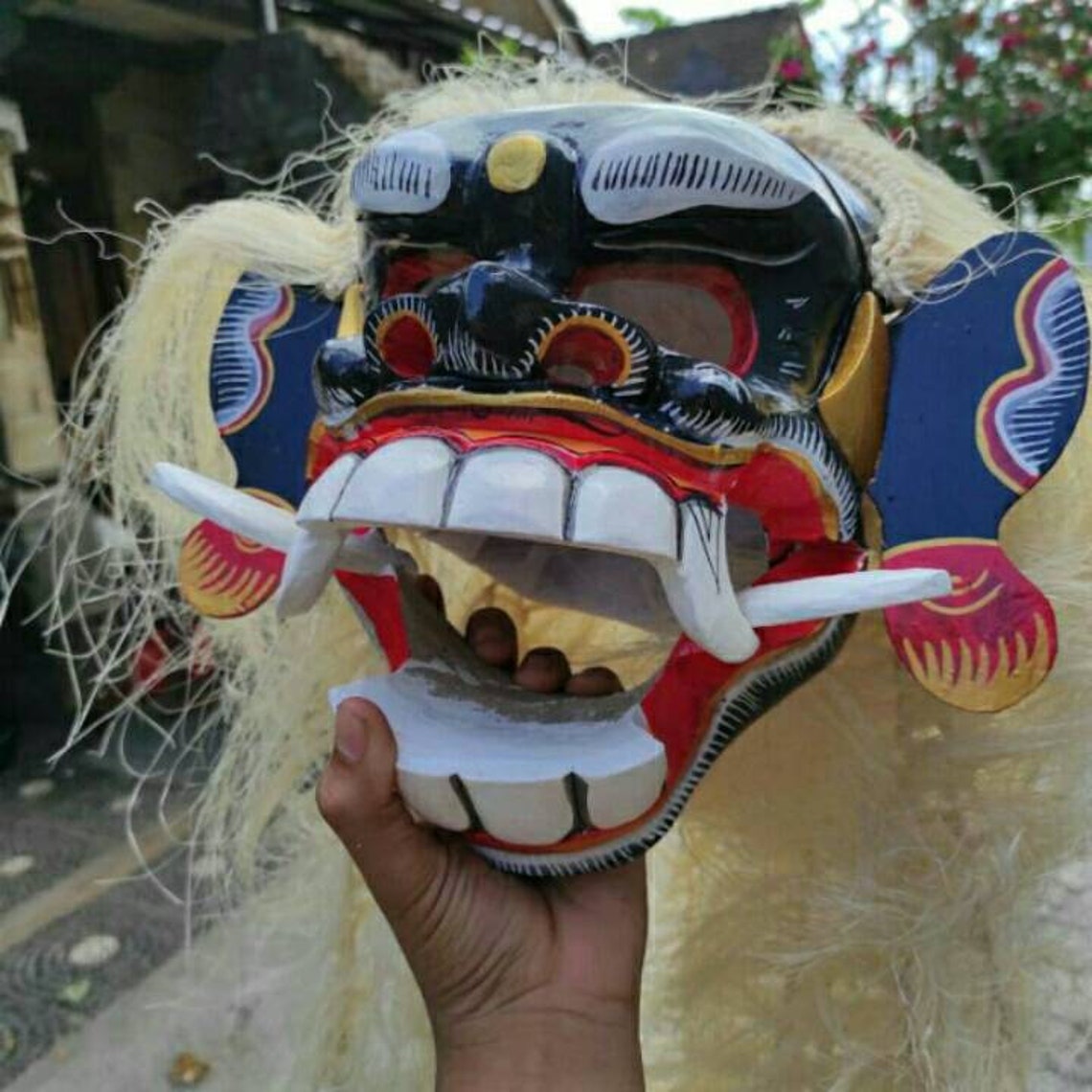 Celuluk Mask/ Long hair Leak Bali/ balinese mask/ Monster | Etsy