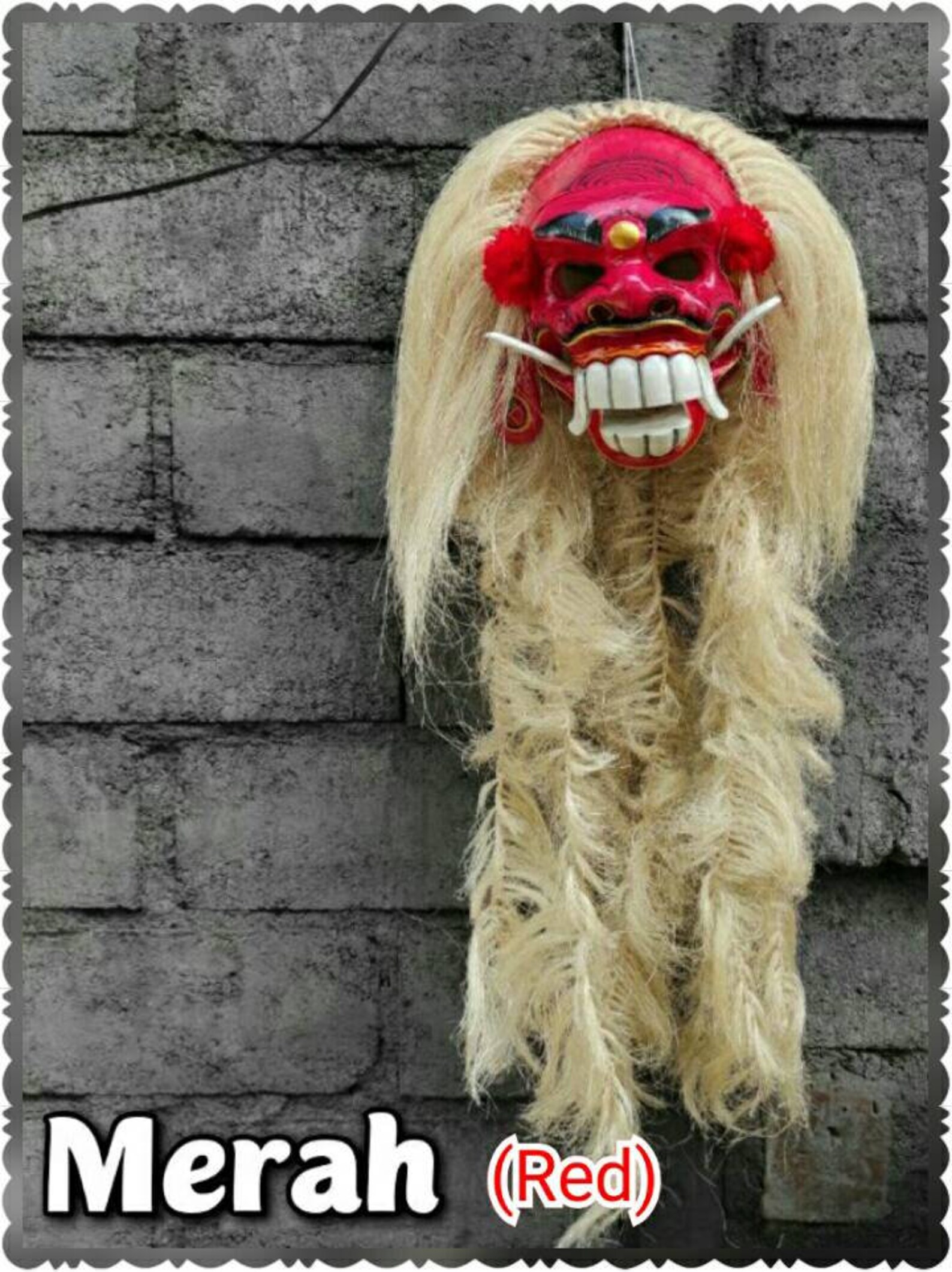 Celuluk Mask/ Long Hair Leak Bali/ Balinese Mask/ Monster - Etsy
