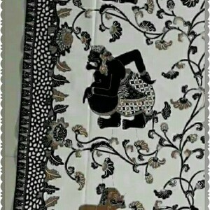 Wayang Batik Sarong/indonesian Batik Fabric/beautiful Wayang | Etsy