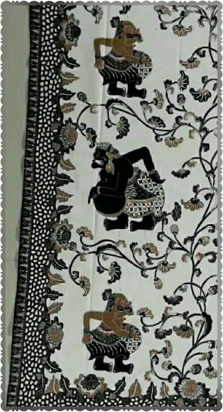 Wayang Batik Sarong/indonesian Batik Fabric/beautiful Wayang - Etsy