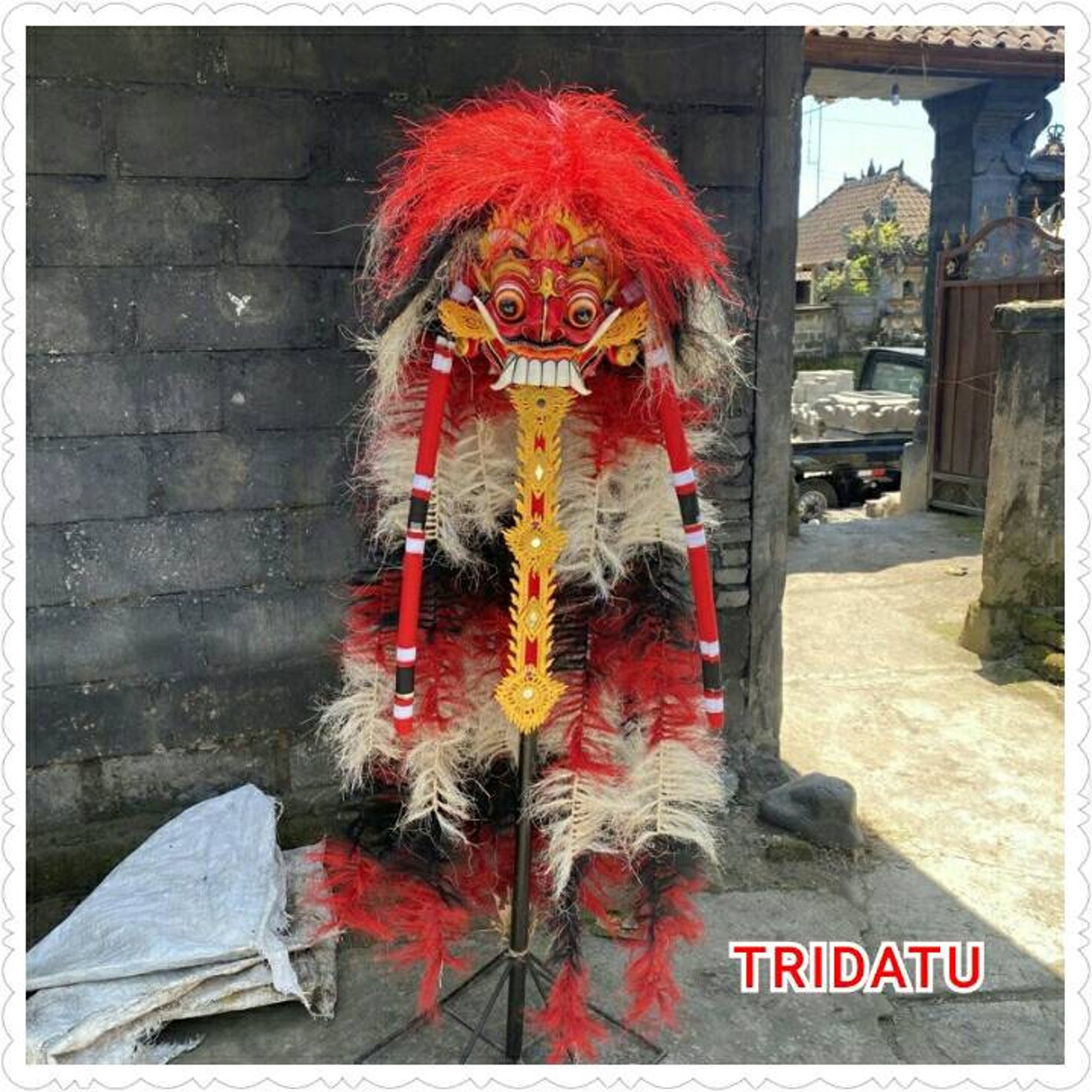 Free 1 Pc Handpainting Head Cover Rangda Cloth and Free Shipping ...