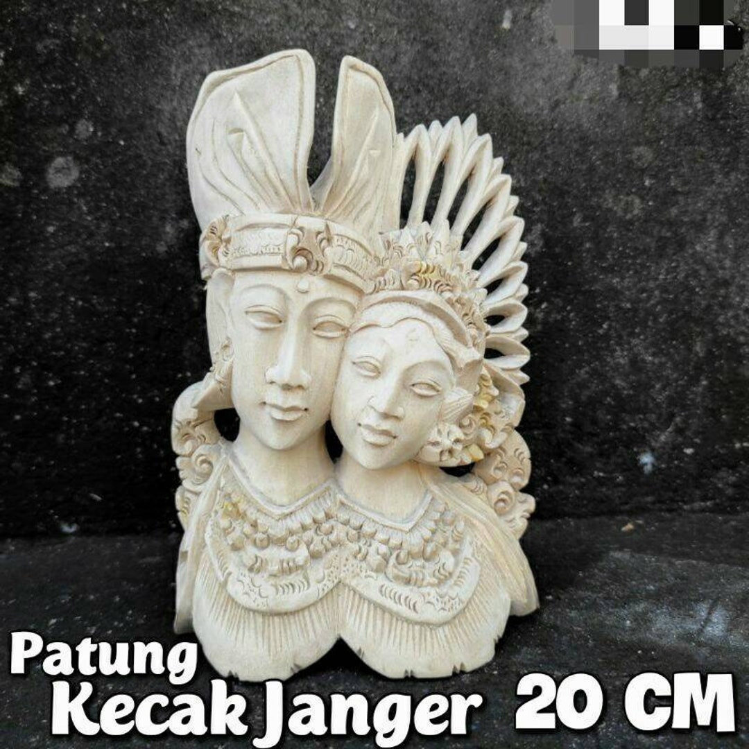 Kecak Janger Head Statue/balinese Dancer Statue/balinese Sculpture/free ...