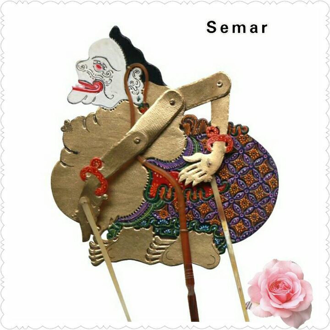 Set of Fine Punakawan Shadow Puppets/4 Pcs Clown Shadow Puppets ...