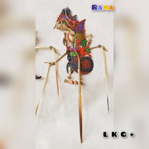 Fine Quality Couple Shadow Puppets Rama Shinta/javanese Shadow Puppets ...