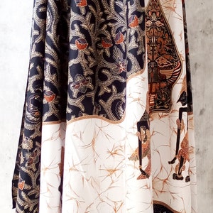 Wayang Batik Sarong/indonesian Batik Fabric/bikini Wrap/beautiful ...