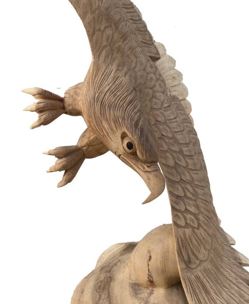 Wooden Eagle/ Wooden Eagle Engraving/wooden Eagle Statue - Etsy