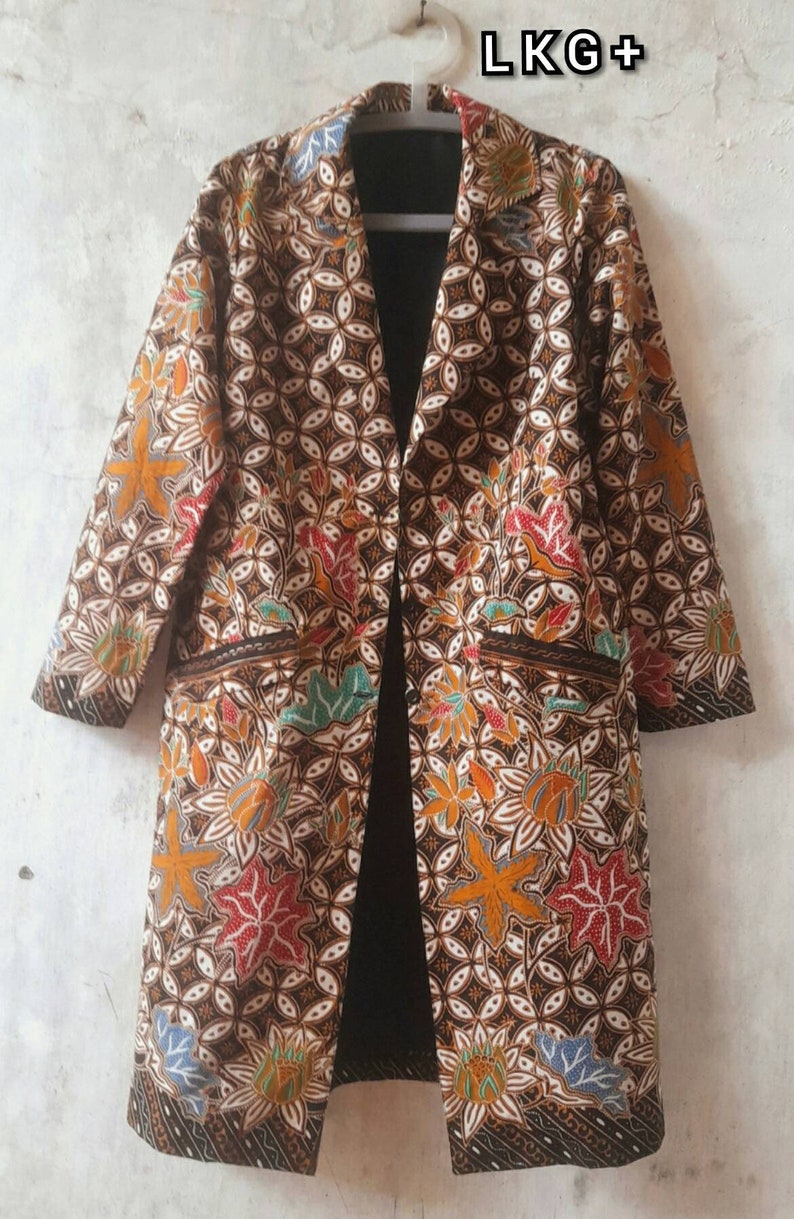 Batik Outer/us Size M Batik Blazer/batik Jacket/midi Outer Batik/batik ...
