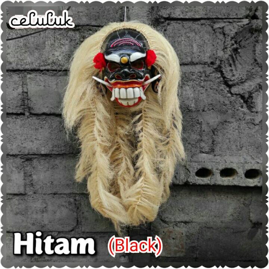 Celuluk Mask/ Long Hair Leak Bali/ Balinese Mask/ Monster - Etsy