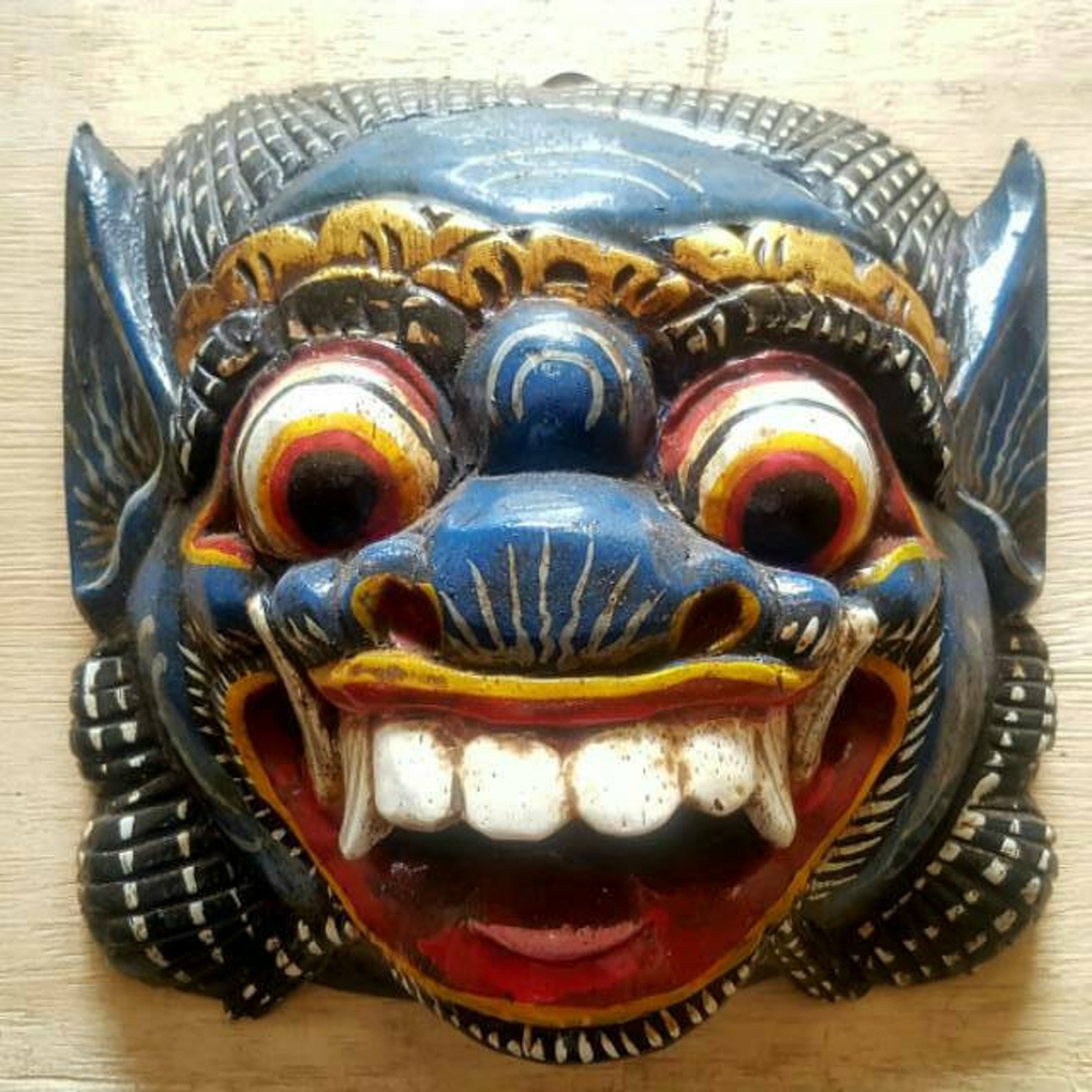 Barong Mask/free Shipping/mask Wall Decor/ Bali Art/ Wooden - Etsy