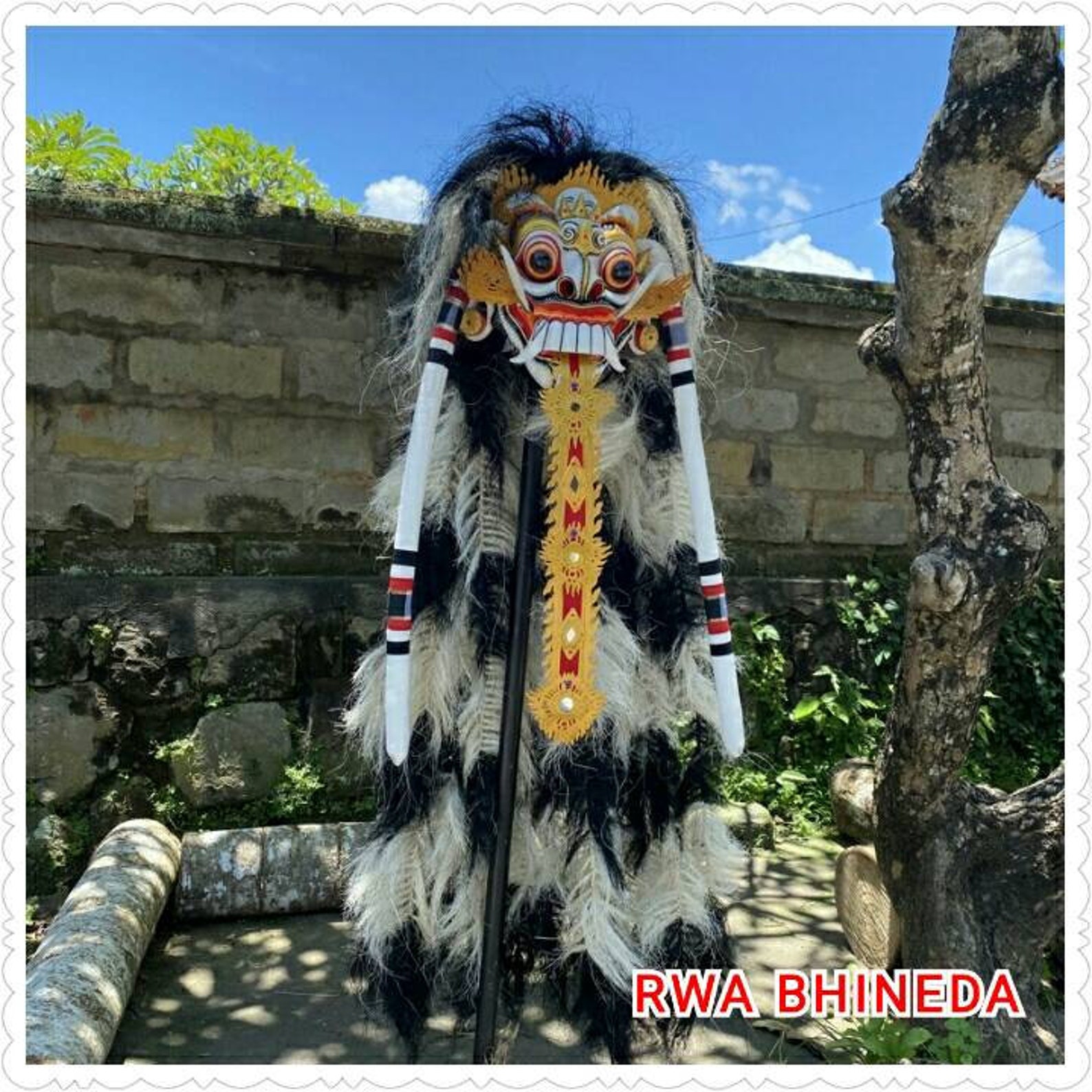 Free 1 Pc Handpainting Head Cover Rangda Cloth and Free Shipping ...