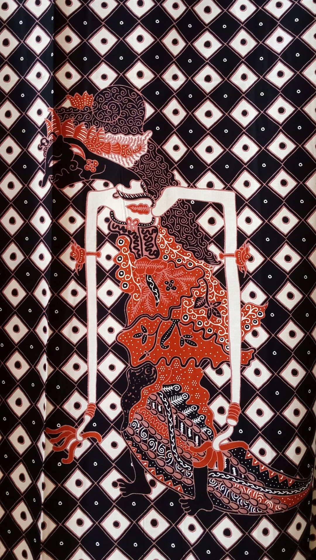 Wayang Batik Sarong/indonesian Batik Fabric/beautiful Wayang Batik ...