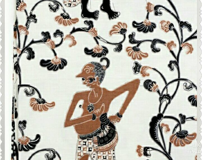 Wayang Batik Sarong/indonesian Batik Fabric/beautiful Wayang - Etsy