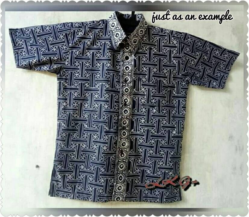 Short Sleeves Indonesian Batik Shirt/indonesian Batik Shirt/handstamp ...