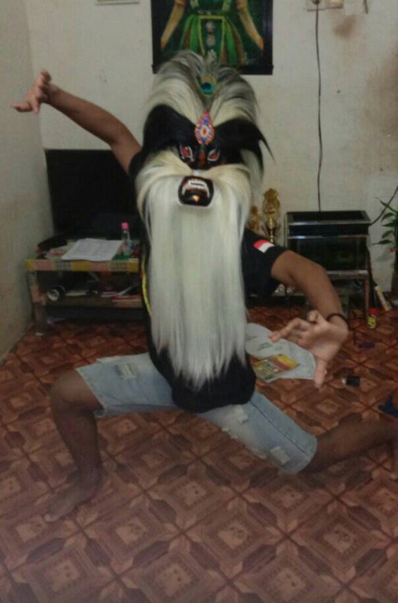 Bujang Ganong Mask/ Traditional Mask From Ponorogo Indonesia/ Bujang ...