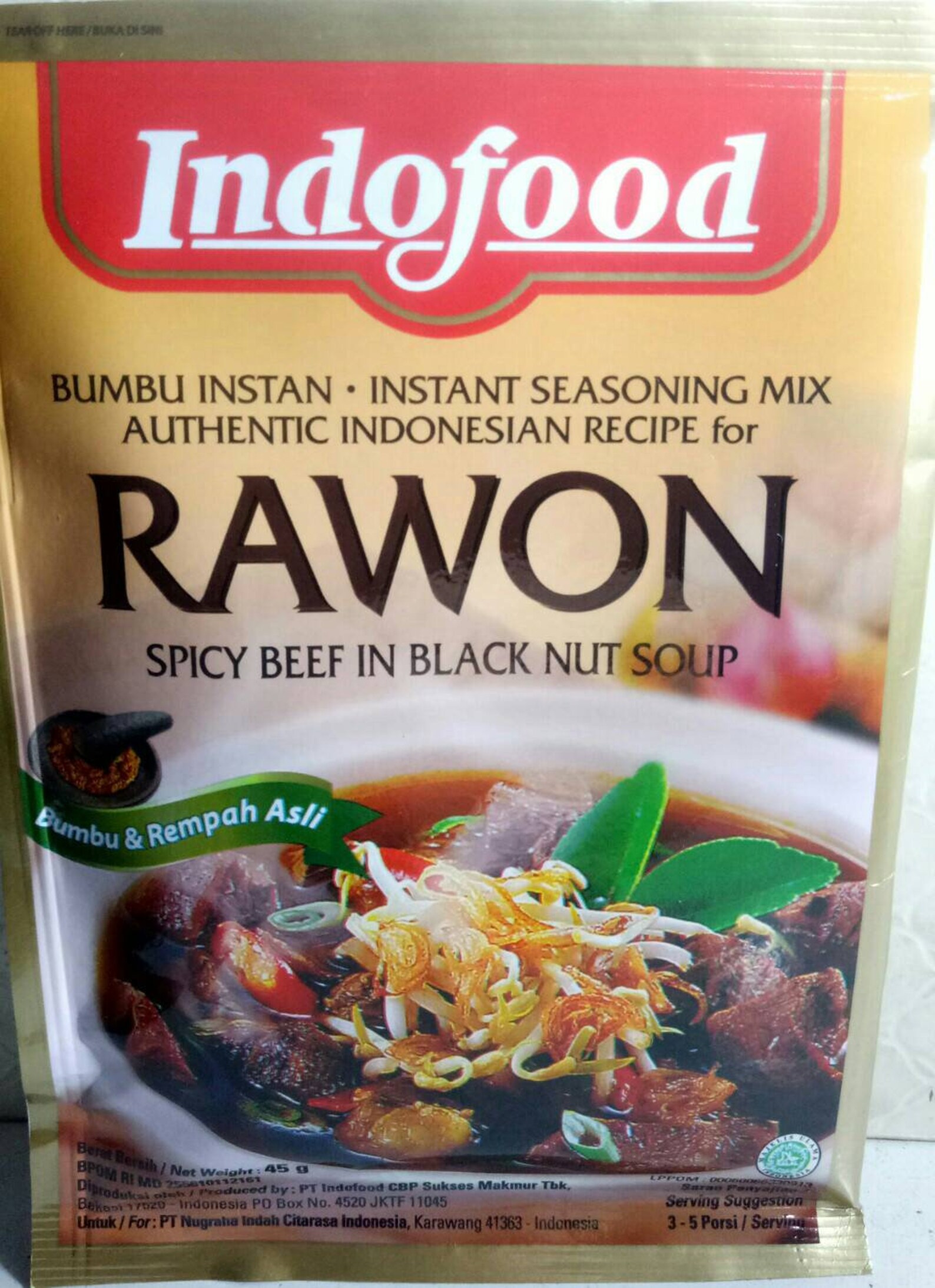 Instant seasoning mix authentic indonesian recipe for RAWON/ | Etsy