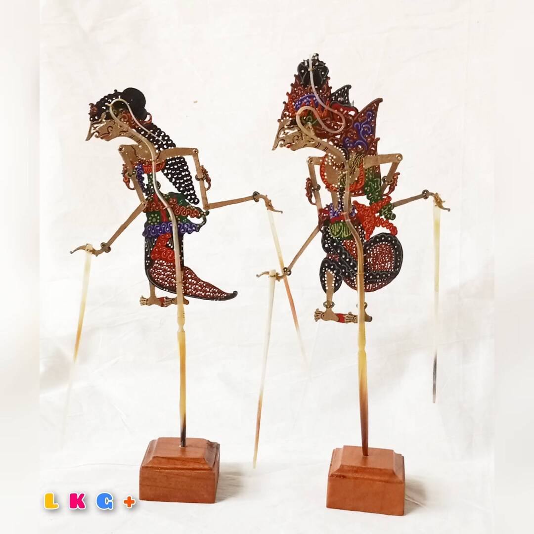 Fine Quality Couple Shadow Puppets Rama Shinta/javanese Shadow Puppets ...