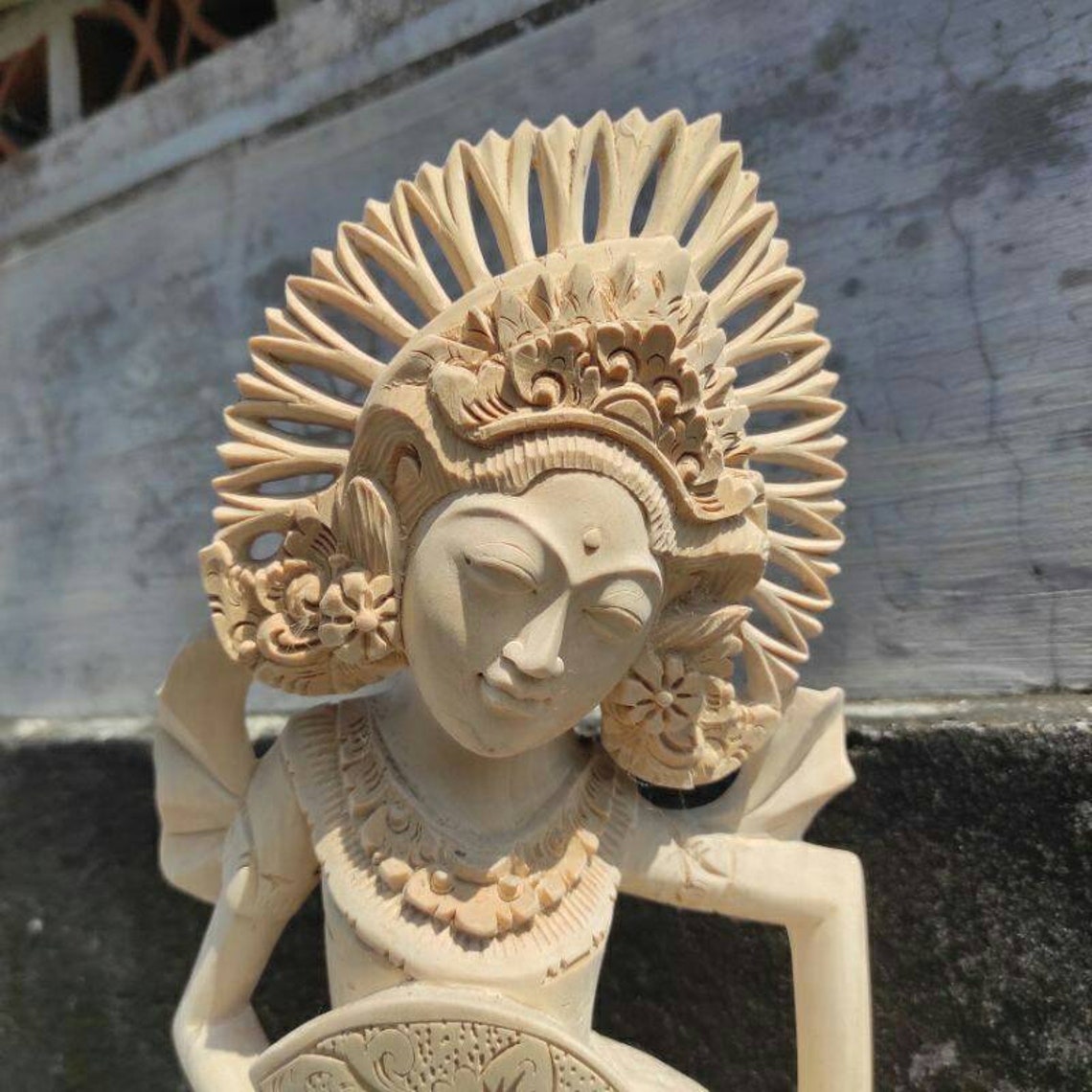 Large Balinese Dancers Statues/50 Cm Kecak Janger/wooden - Etsy