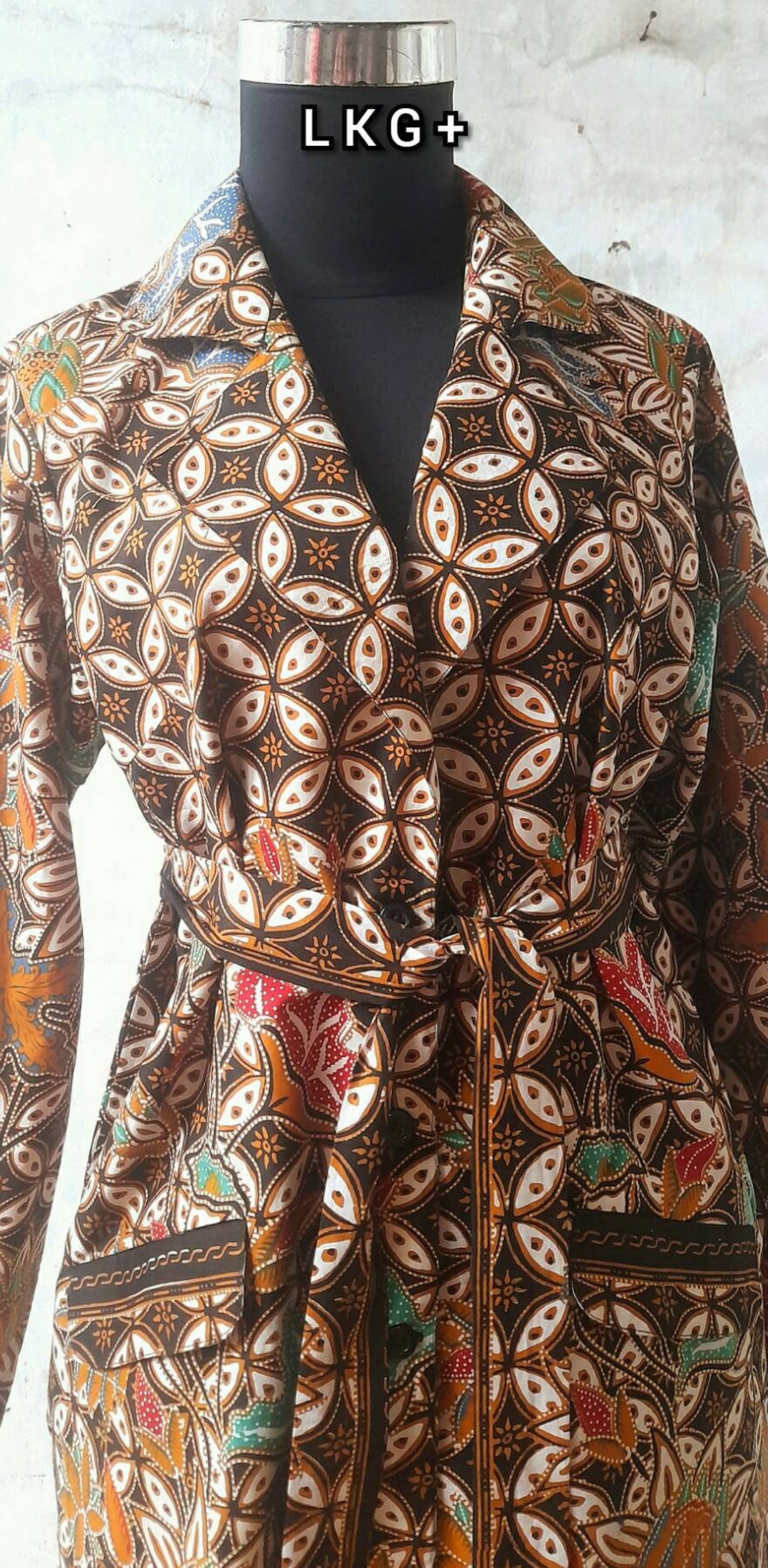Batik Outer/us Size M Batik Blazer/batik Jacket/midi Outer Batik/batik ...