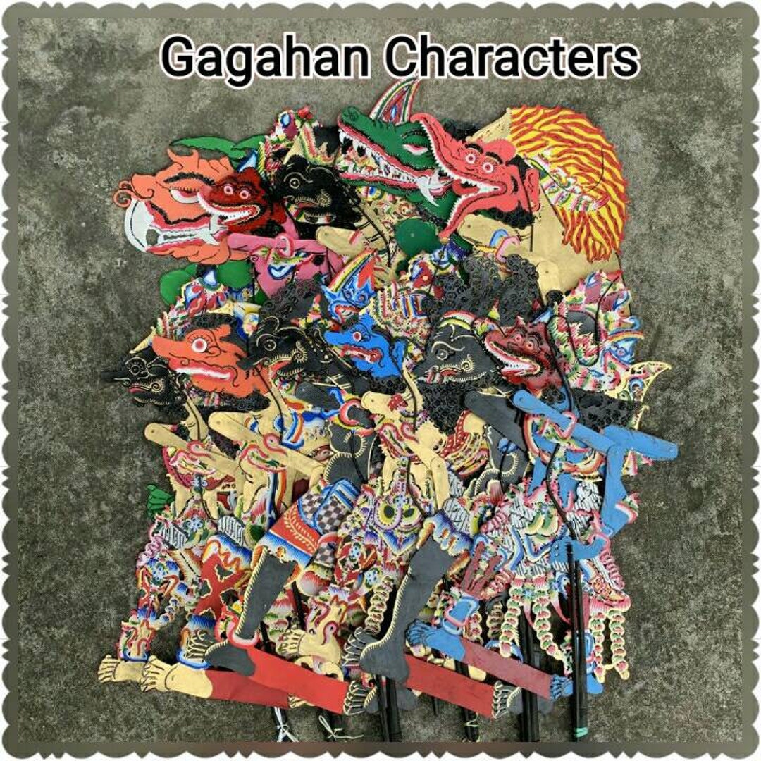 5 Pcs Shadow Puppets Characters /genuine Leather Puppet - Etsy