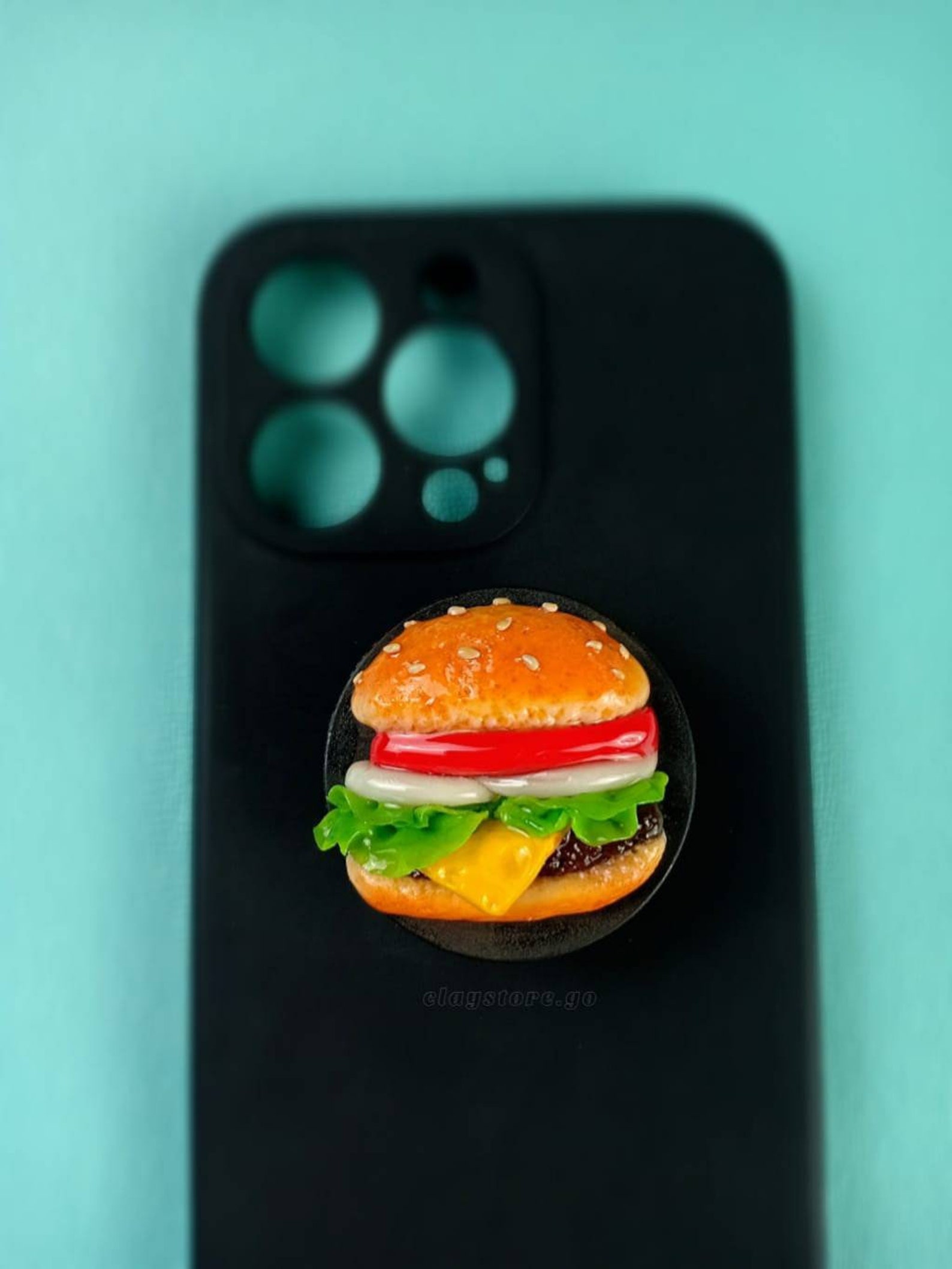 4 Pcs Air Dry Clay Popsocket Phone Accessories/ Beautiful Clay Art ...