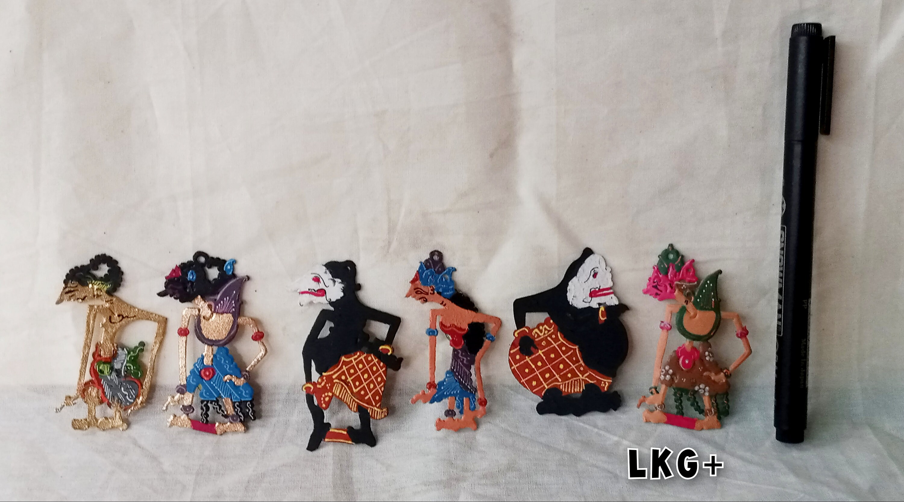 Set of 5 Pcs and 10 Pcs Shadow Puppets Fridge Magnet/ Indonesian Shadow ...