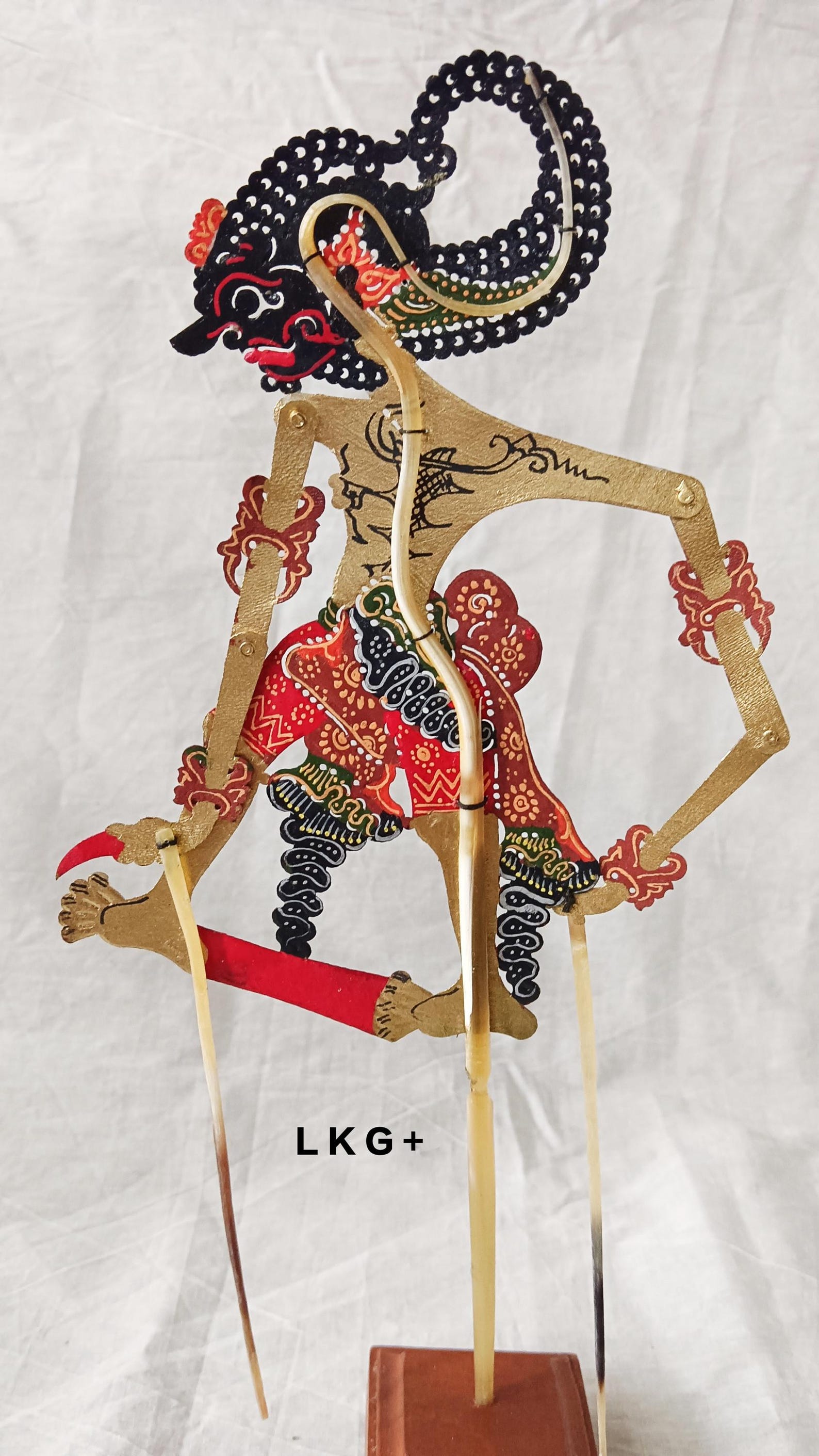 Premium Quality Bima Character Shadow Puppets/ Total Height: 30 Cm ( 11 ...