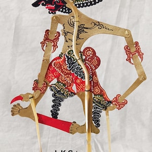 Premium Quality Bima Character Shadow Puppets/ Total Height: 30 Cm ( 11 ...