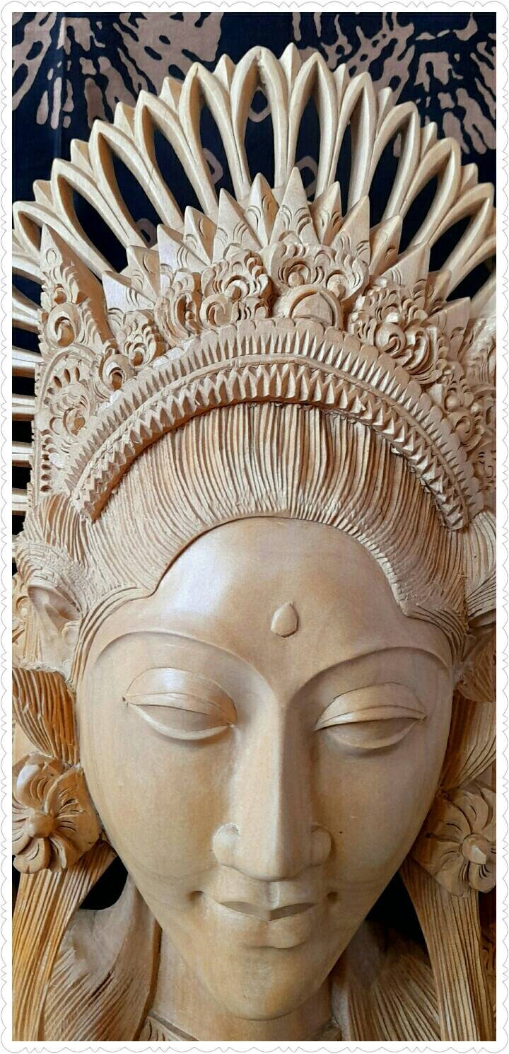 50 Cm Balinese Dancer Statue/ Large Balinese Janger Head Sculpture ...
