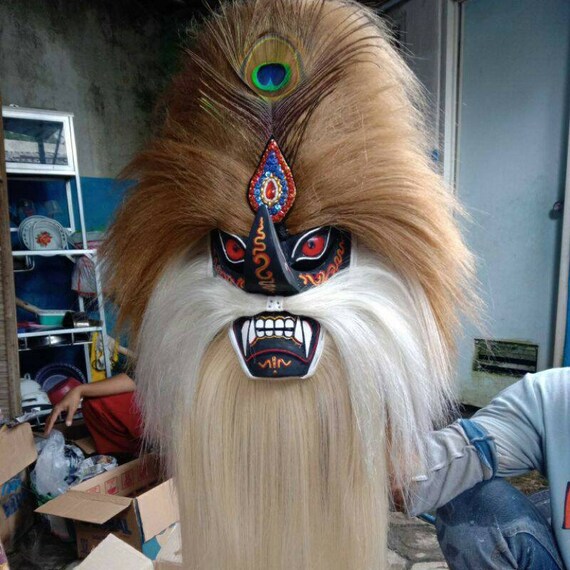 Bujang Ganong Mask/ Traditional Mask From Ponorogo - Etsy