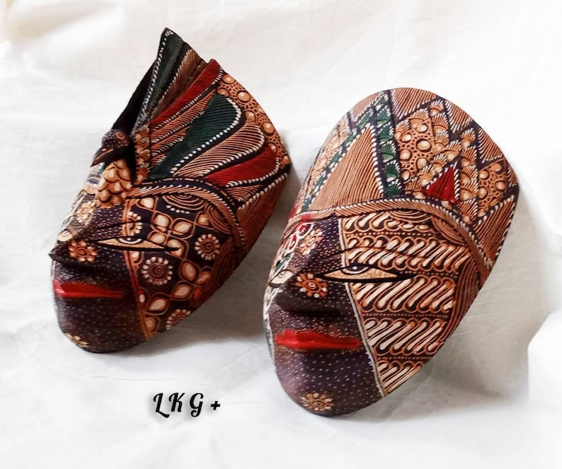 A Pair Rama Shinta Mask/free Shipping/ Wooden Wall Decor/ Indonesian ...