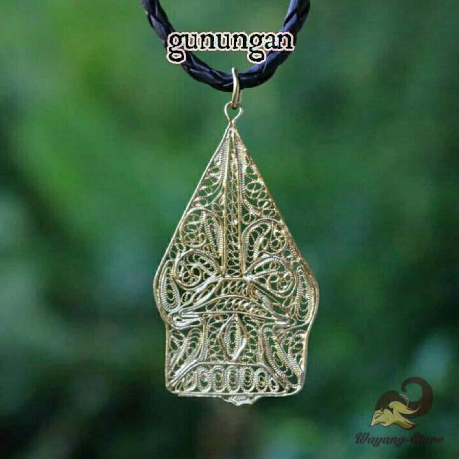 Wayang Necklace/wayang Pendant/ Wayang Neclace Souvenir / Indonesian ...