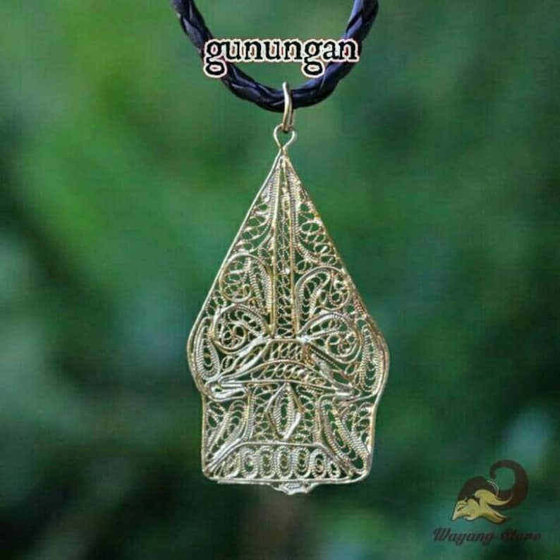 Wayang Necklace/wayang Pendant/ Wayang Neclace Souvenir / - Etsy