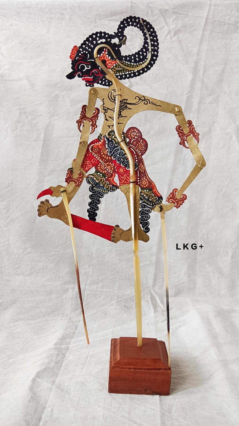 Premium Quality Bima Character Shadow Puppets/ Total Height: 30 Cm ( 11 ...