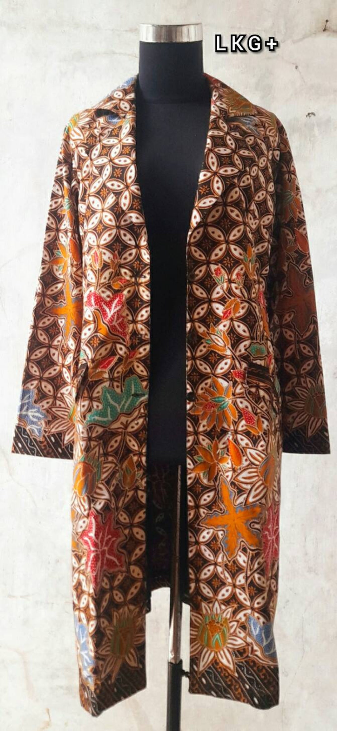 Batik Outer/us Size M Batik Blazer/batik Jacket/midi Outer Batik/batik ...