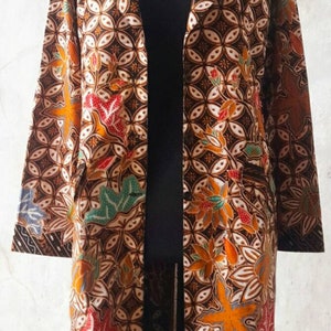 Batik Outer/us Size M Batik Blazer/batik Jacket/midi Outer Batik/batik ...