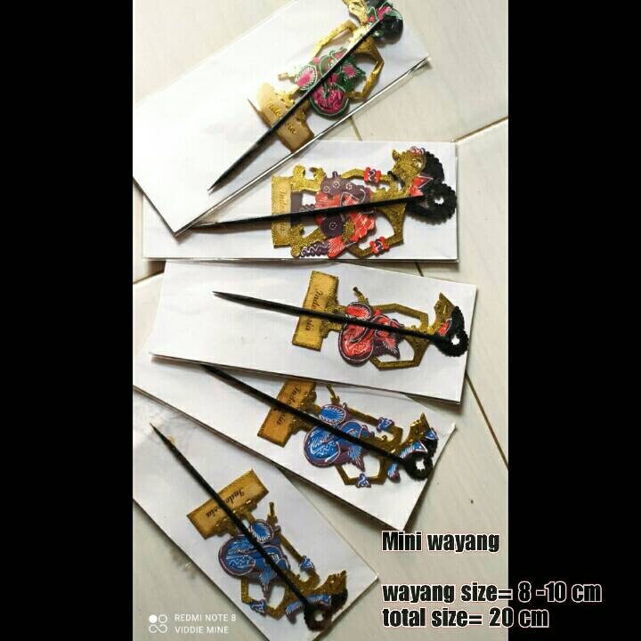Mini Shadow Puppets in Set of 5 Pcs and Set of 10 Pcs/indonesian Wayang ...