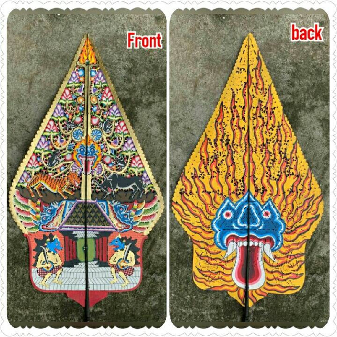 Large Size Gunungan Shadow Puppets/ Tree of Life/mountain Shadow Puppet ...